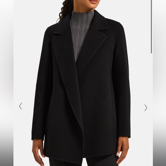Theory | Jackets & Coats | Theory Wool Cashmere Open Front Collared ...